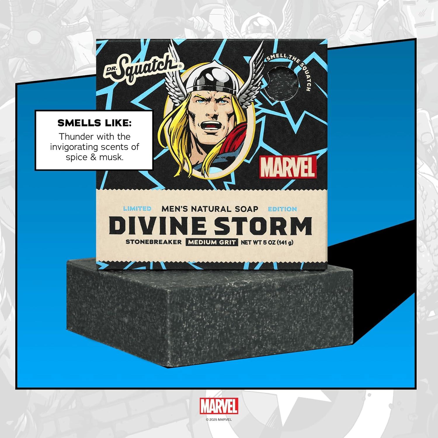 Dr. Squatch Avengers Natural 4 Soap Gift Set – Cold Process Soap with ...